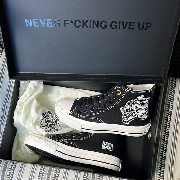 Darc Sport | Shoes | Nwt Darc Sport Wolves High Top Embroidered Sneaker ...